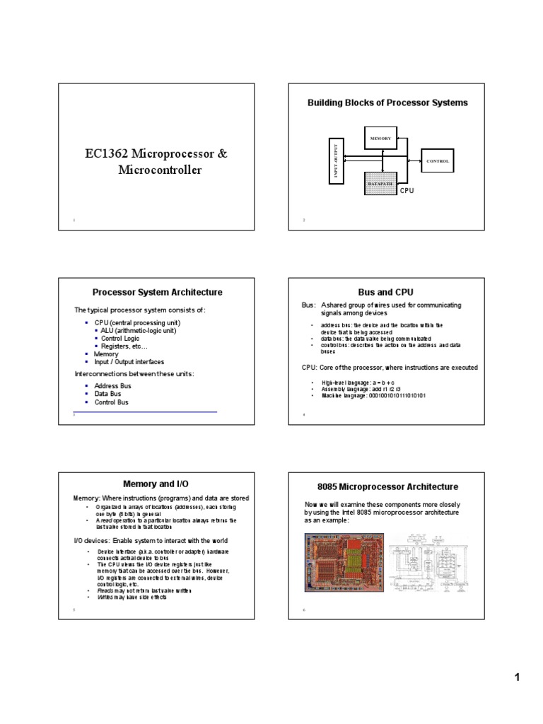 8085 Microprocessor Architecture Overview | PDF