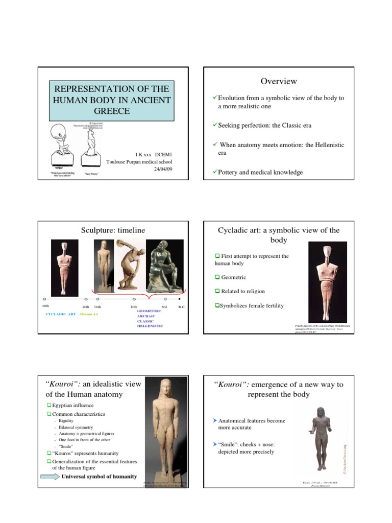 Representation of The Human Body in Ancient Greece | PDF | Sculpture