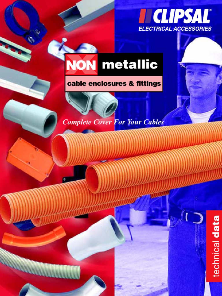 Clipsal Conduit and Fittings Overview | PDF | Electrical Wiring ...