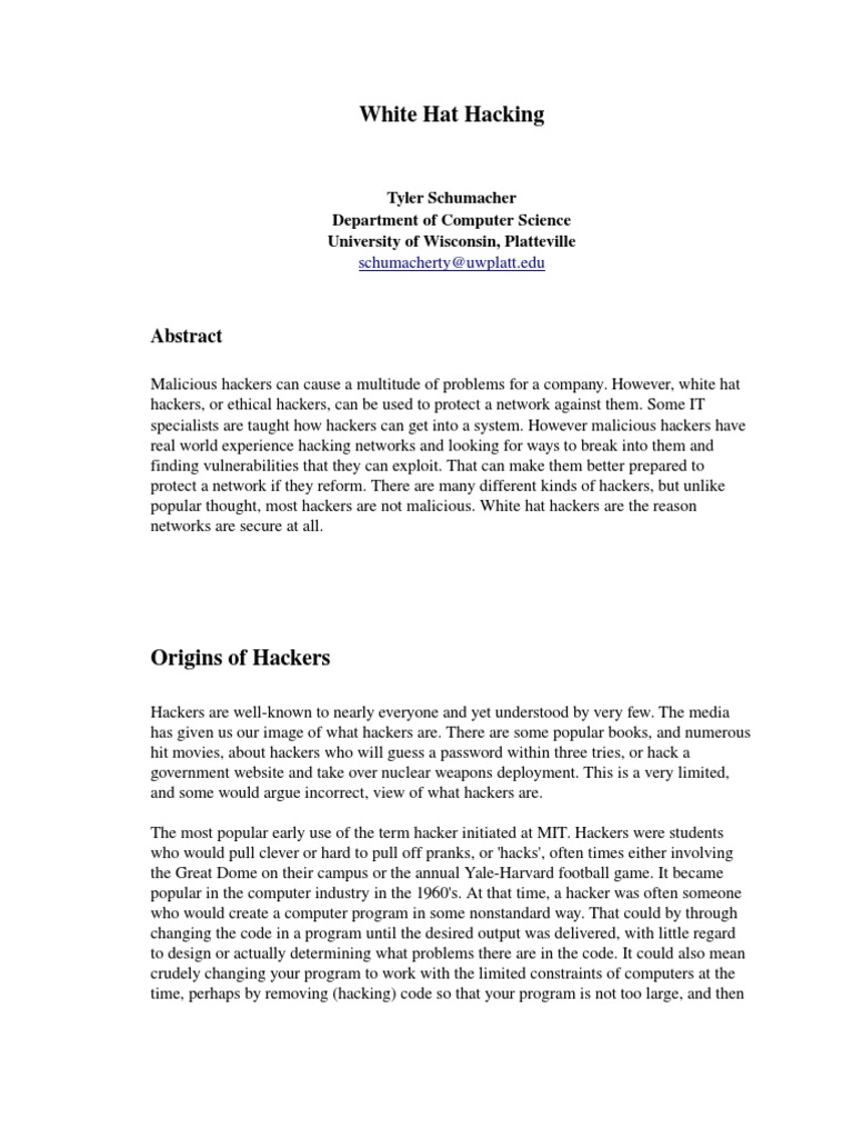White Hat Hacking | Download Free PDF | Security Hacker | White Hat (Computer Security)
