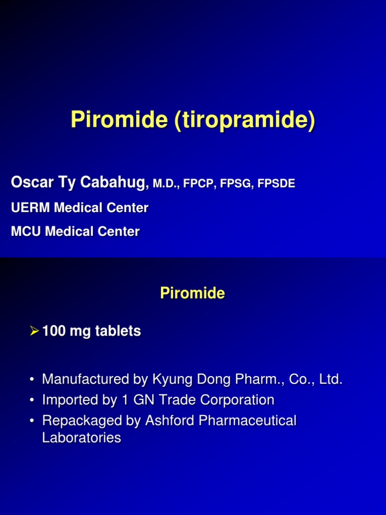 42 Piromide | PDF | Pharmacokinetics | Pharmaceutical Drug
