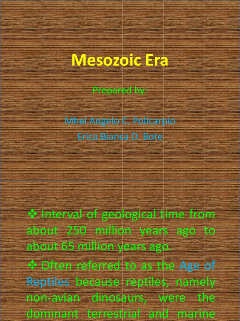 Mesozoic Era Presentation | Cretaceous | Geologic Time Scale