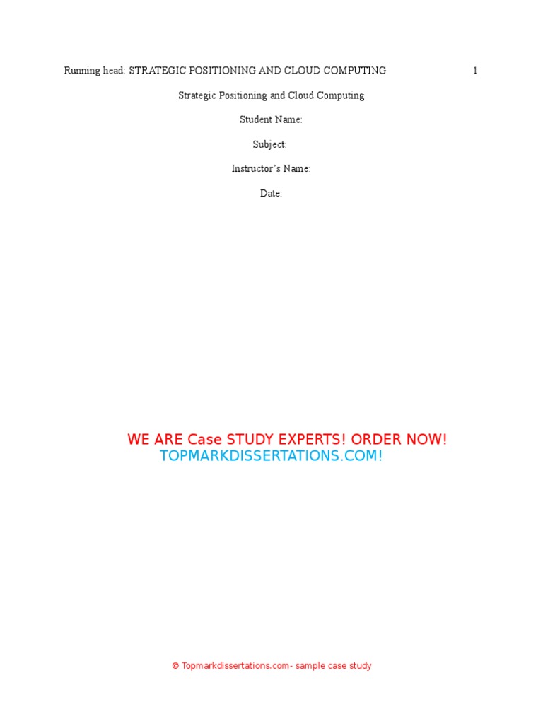 Case Study - Cloud - Computing | PDF | Data Center | Cloud Computing