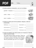 Fichas de Lengua 2.º Primaria | PDF