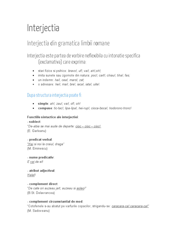 Interjectia | PDF