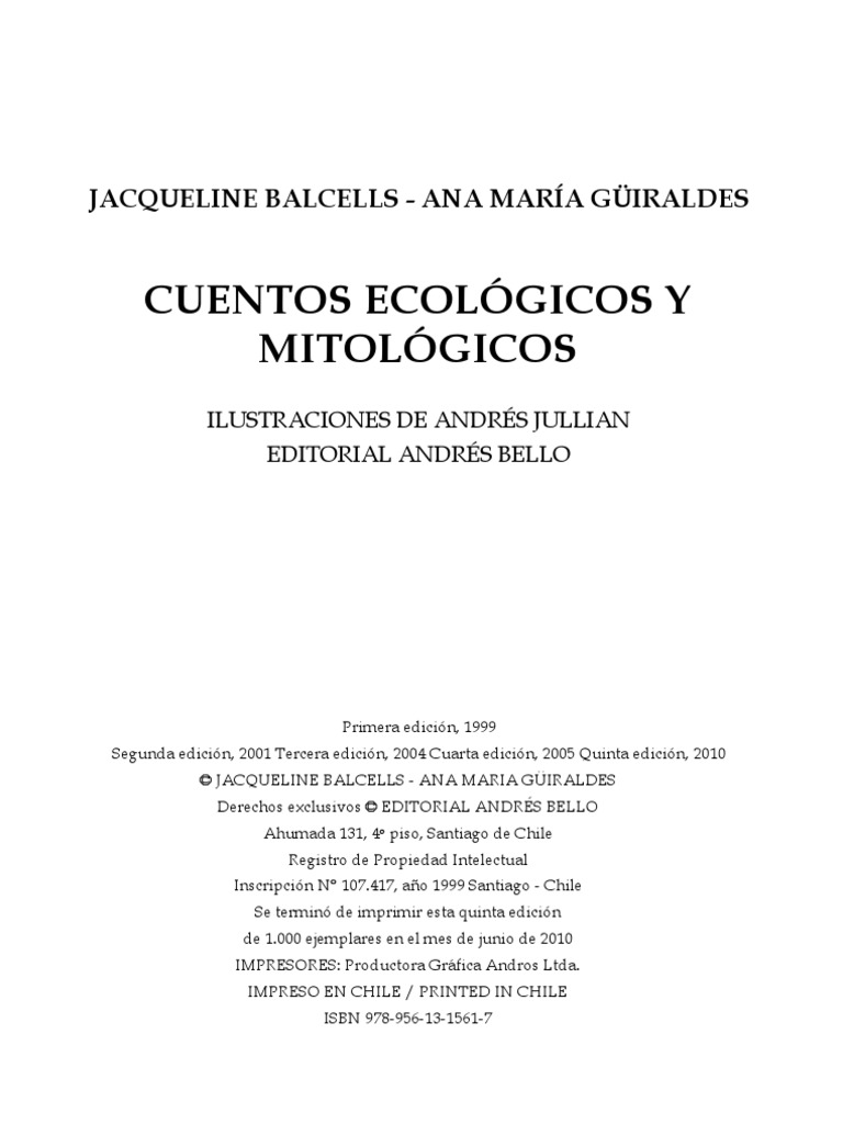 Cuentos Ecologicos y Mitológicos | PDF | Puma | Caballos