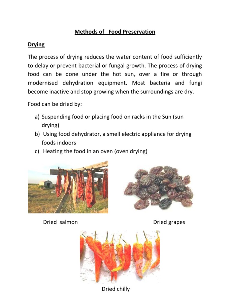 Food Preservation Techniques Explained | PDF | Food Preservation ...