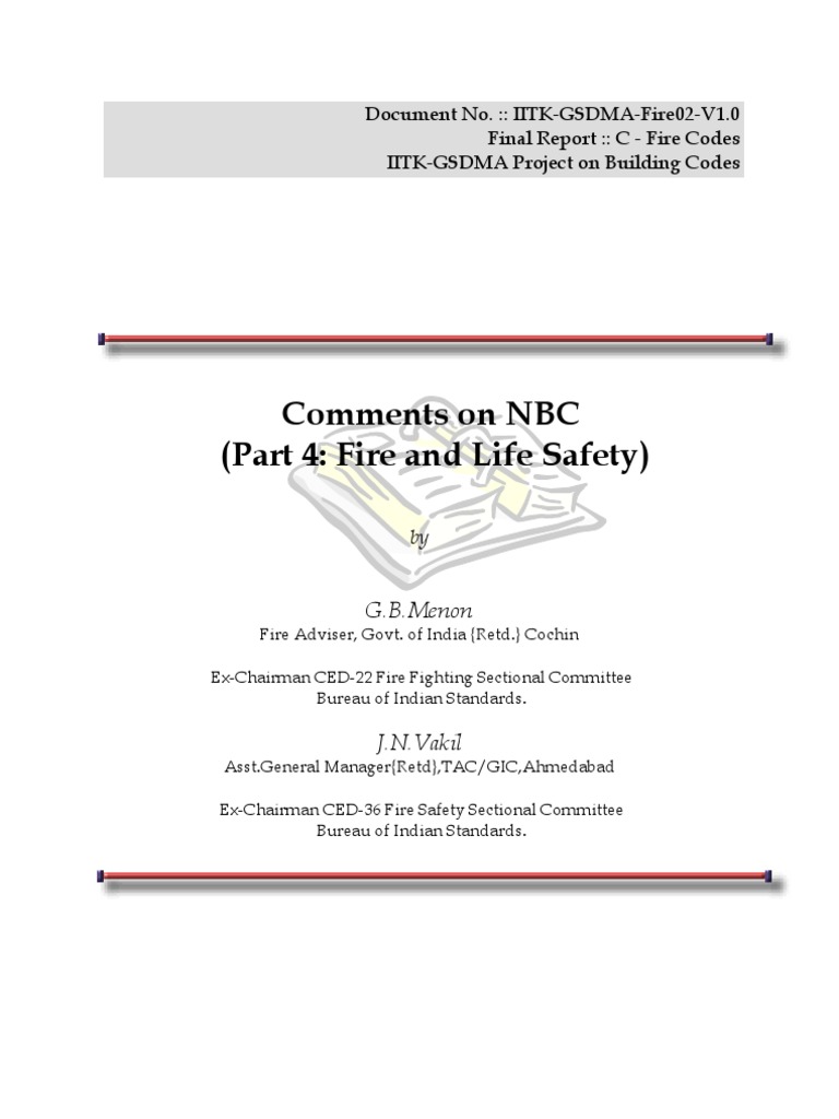 F02 NBC 2005 Part 4 Fire and Life Safety | PDF | Stairs | Wall