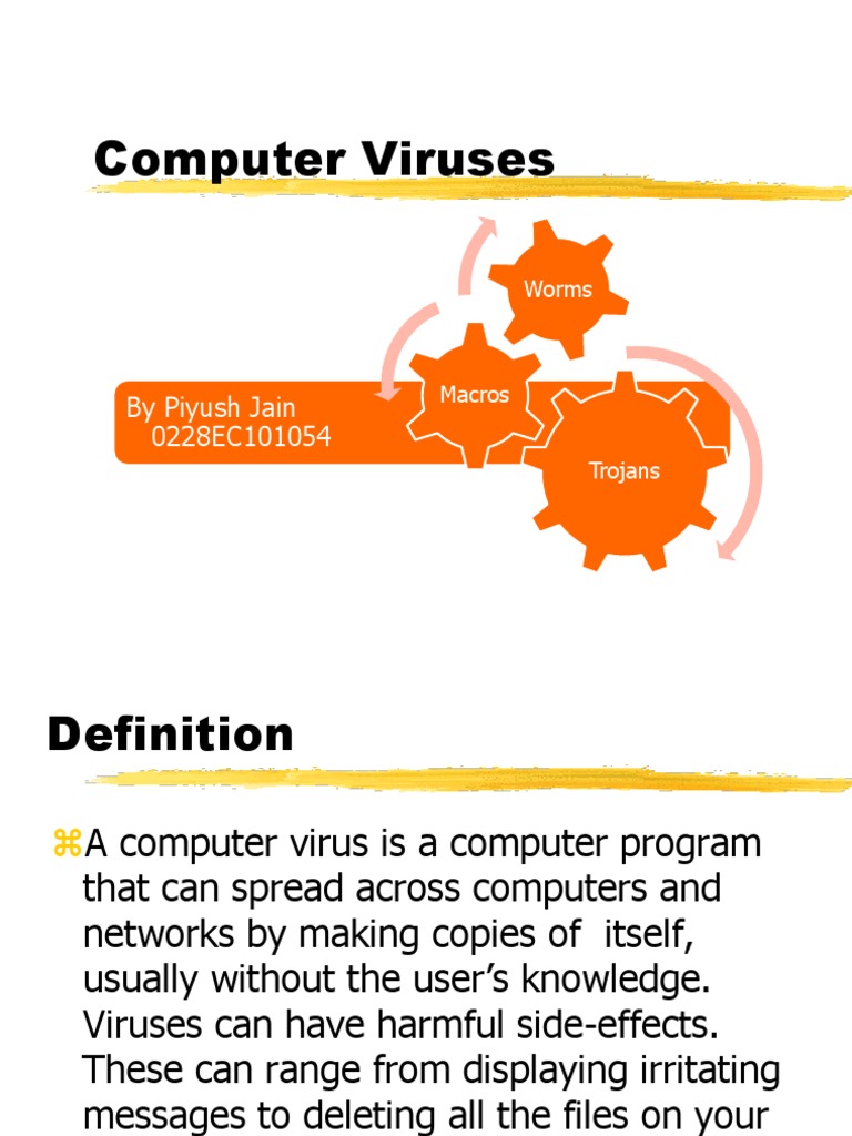 Computer Virus.ppt | Computer Virus | Visual Basic For Applications