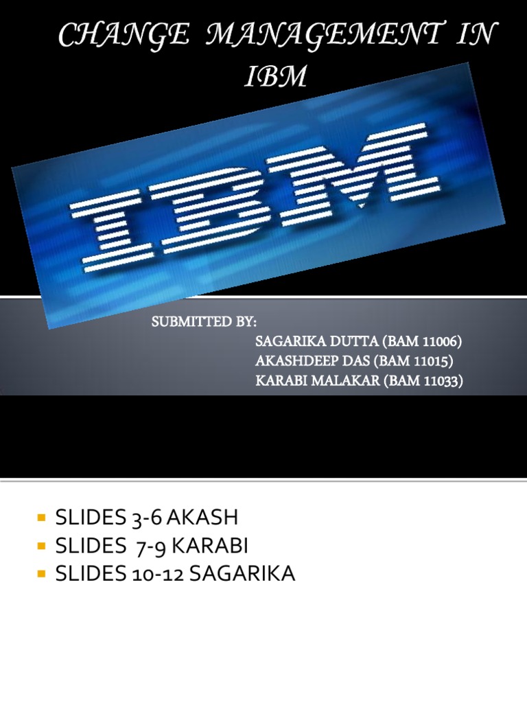 Change Management in Ibm | PDF | Itil | Accountability