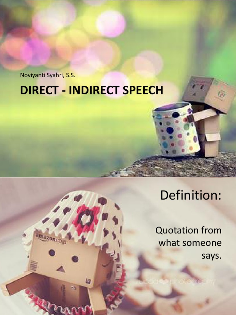 Structure, Direct-Indirect Speech | PDF | Onomastics | Linguistic ...