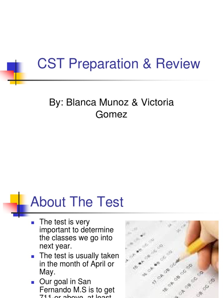 CST Preparation & Review: By: Blanca Munoz & Victoria Gomez | PDF ...