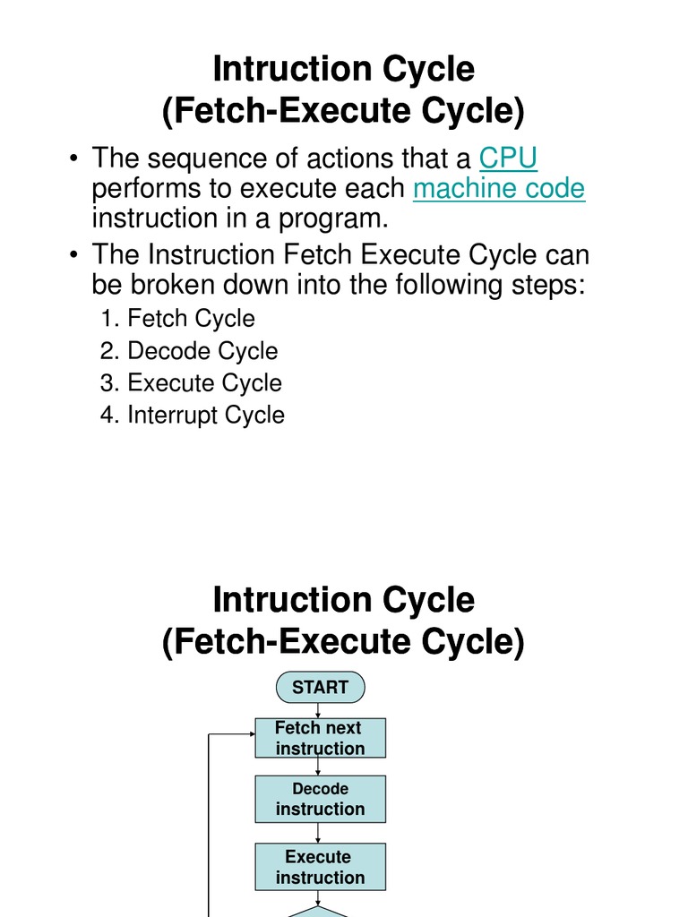 Instruction Cycle 2009 | PDF | Instruction Set | Central Processing Unit Instruction Cycle 2009 | PDF | Instruction Set | Central Processing Unit