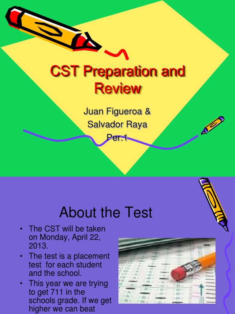 CST Preparation and Review: Juan Figueroa & Salvador Raya Per.1 | PDF ...