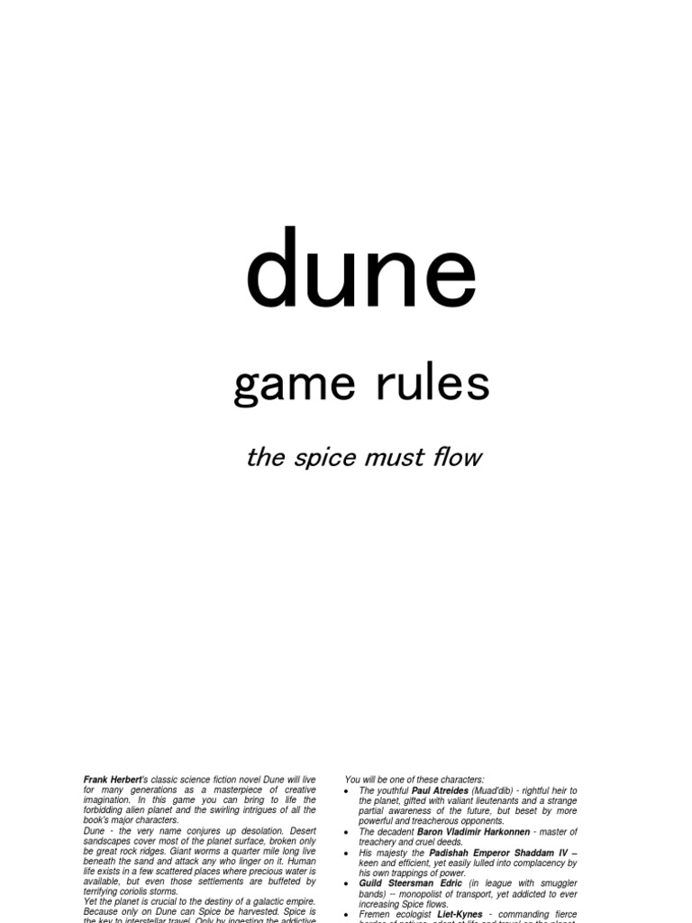 01+2+3 - Dune Complete V2.9j (S) | Download Free PDF | Dune (Novel ...