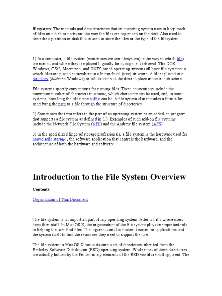 File System | PDF | File System | Computer File