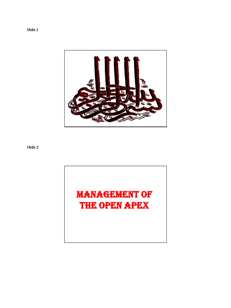 Management of The Open Apex | PDF | Medical Specialties | Mouth