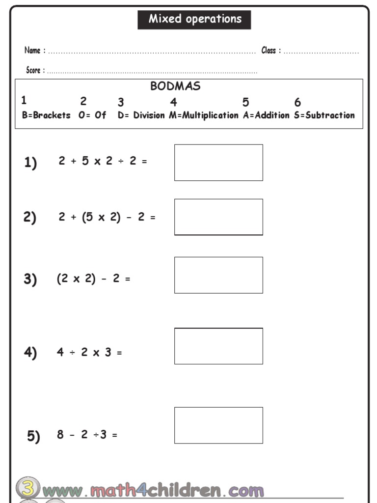 Addition Brackets Multiplcation | PDF | Computers | Technology ...