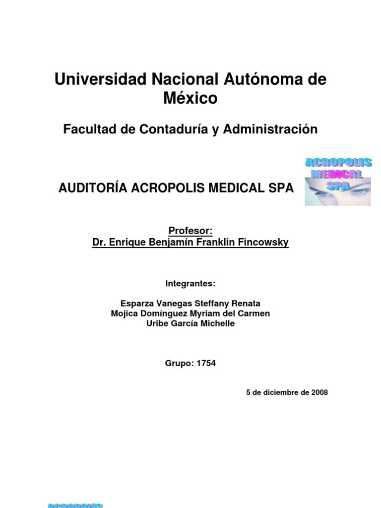 Aa Acropolis Medical Spa | PDF | Calidad (comercial) | Recursos humanos