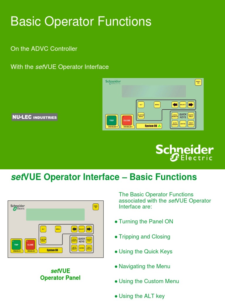 01 ADVC - 202A - SV Basic Operator Functions | PDF | Menu (Computing) | Computer Architecture