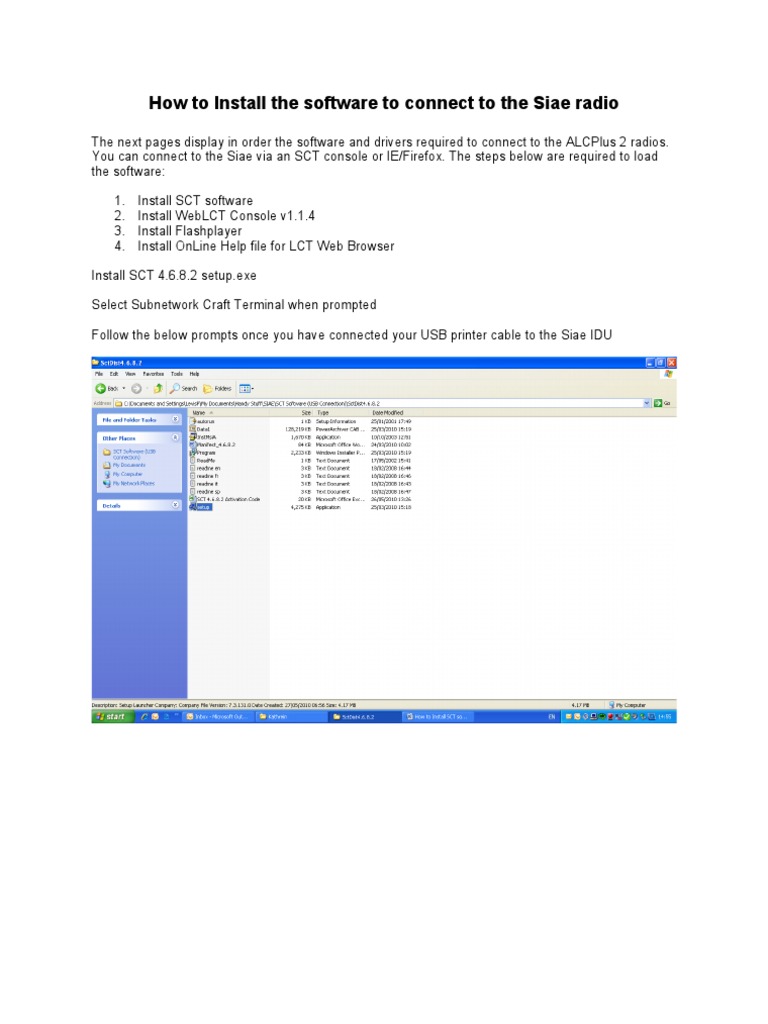 How To Install SCT Software | PDF | Web Browser | Internet Explorer
