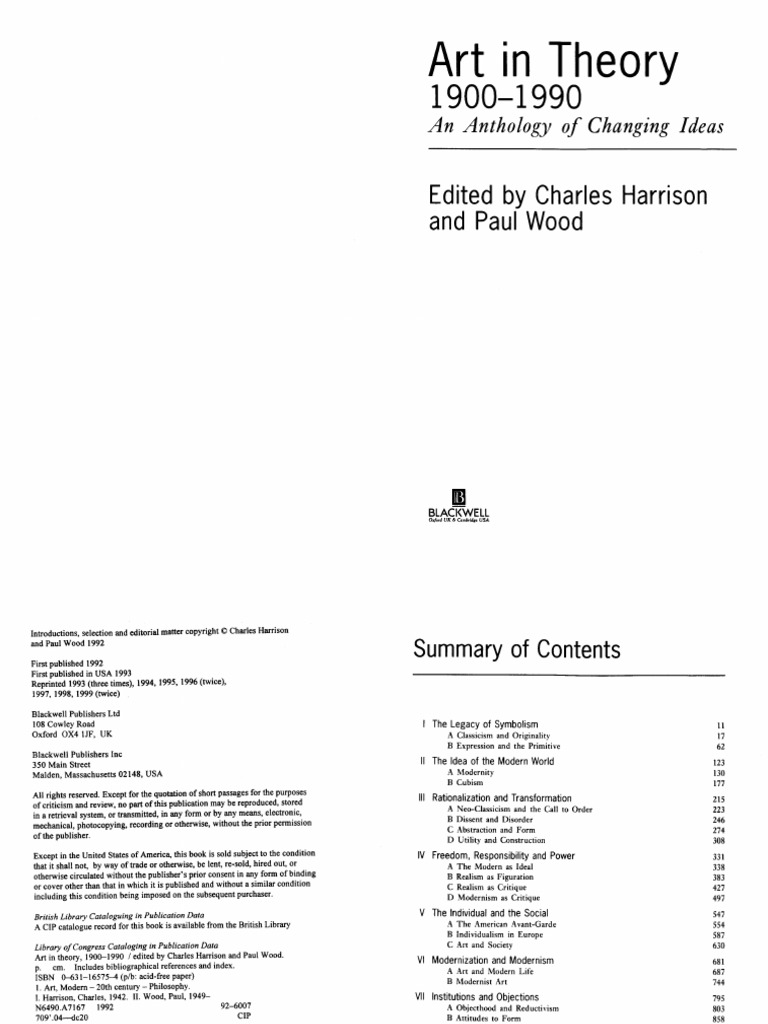 Art in Theory | PDF