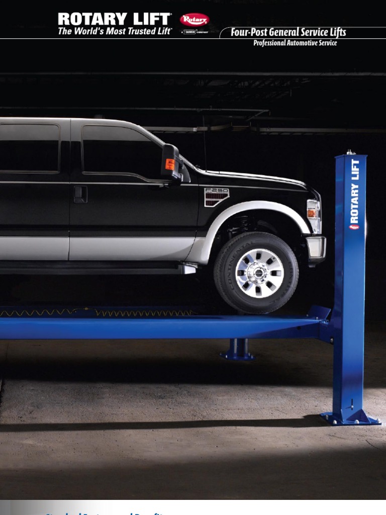 Rotary Lift Specs SM122 | Stainless Steel | Elevator