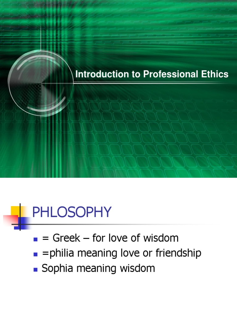 Topic 1-Introduction To Professional Ethics | PDF | Relativism | Morality