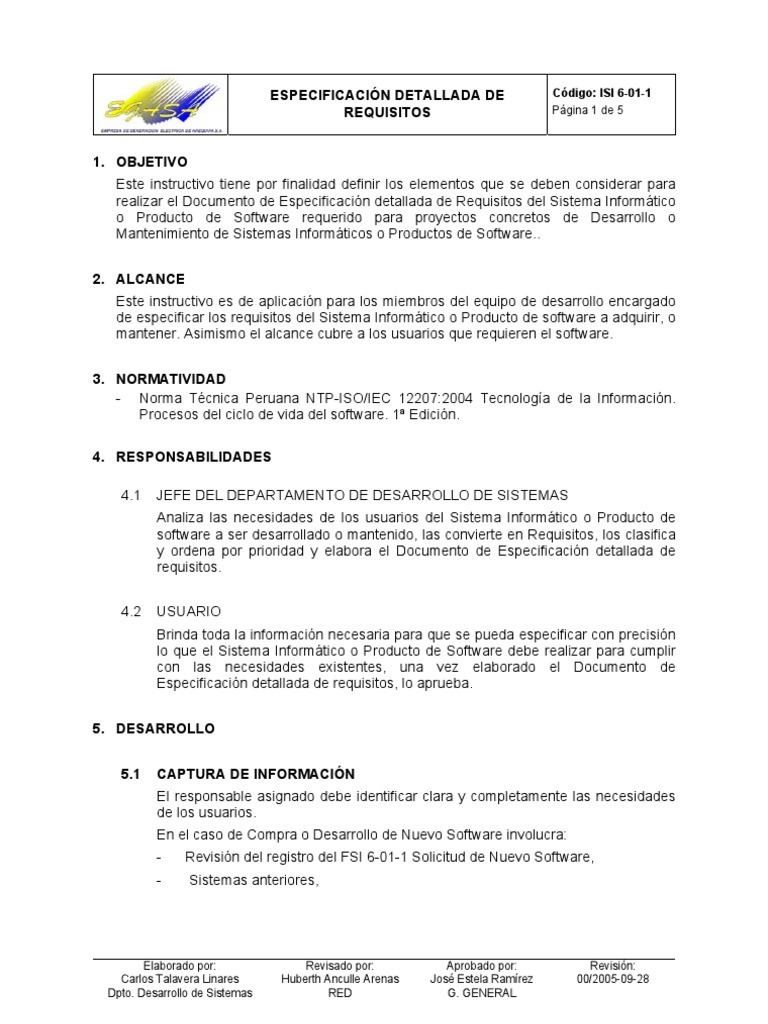 Ejemplo SRS PDF | PDF | Lenguaje de programación | Software