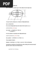 Torispherical Dish Volume Calculations | PDF