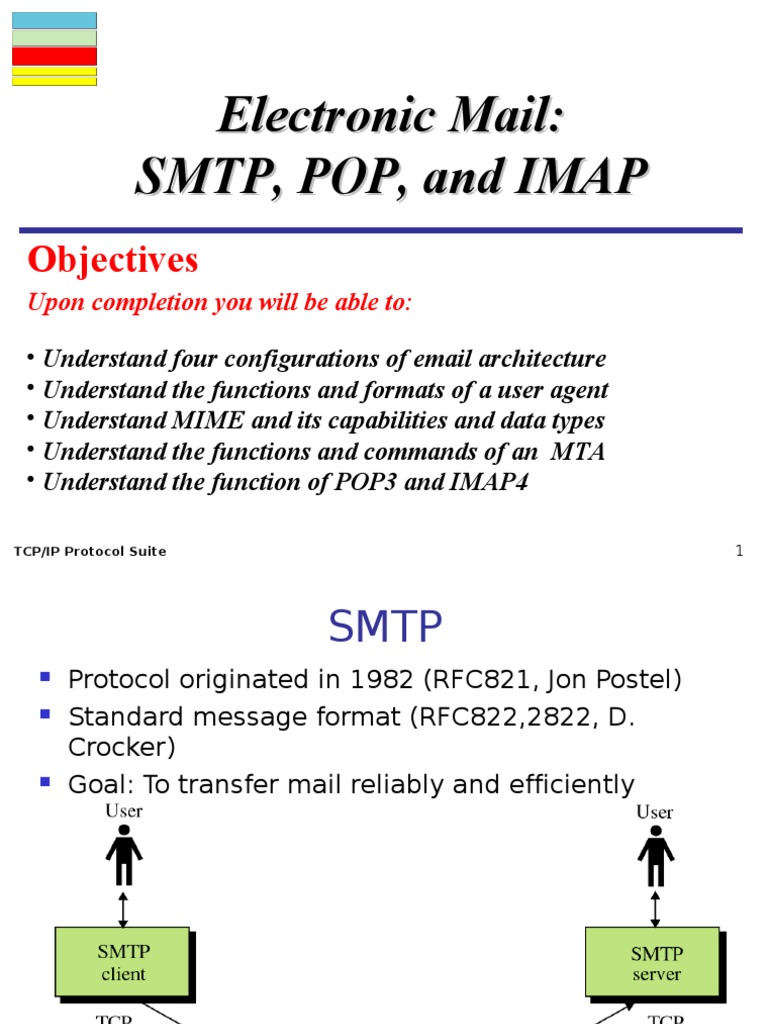 SMTP POP3 IMAP Protocol Notes | PDF | Email | Transmission Control Protocol