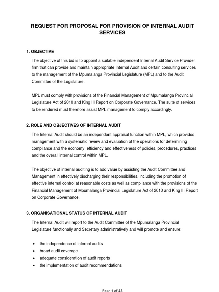 Internal Audit | PDF | Internal Audit | Audit Committee