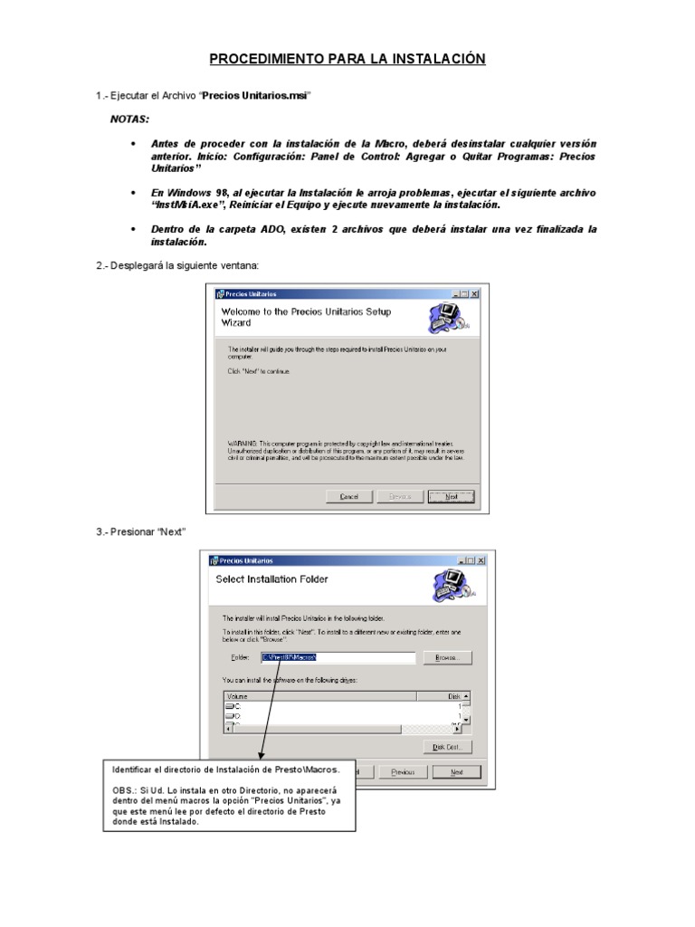 Pauta de Instalación | PDF | Archivo de computadora | Familias de sistemas operativos