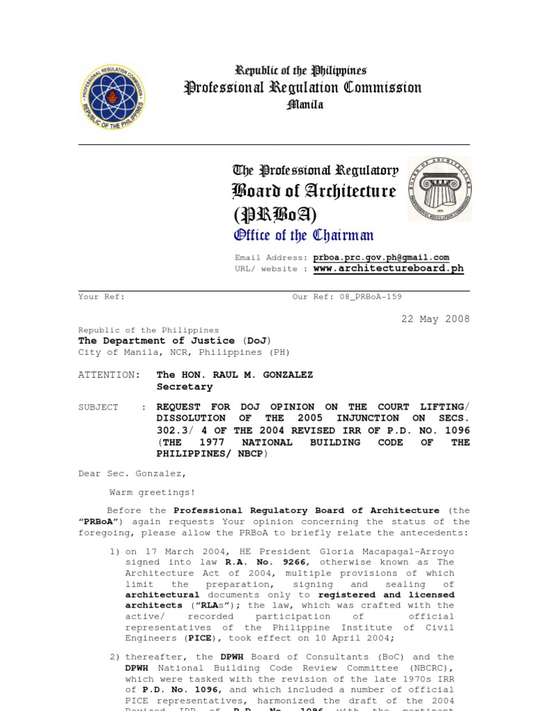 Board of Architecture (Prboa) : Professional Regulation Commission ...