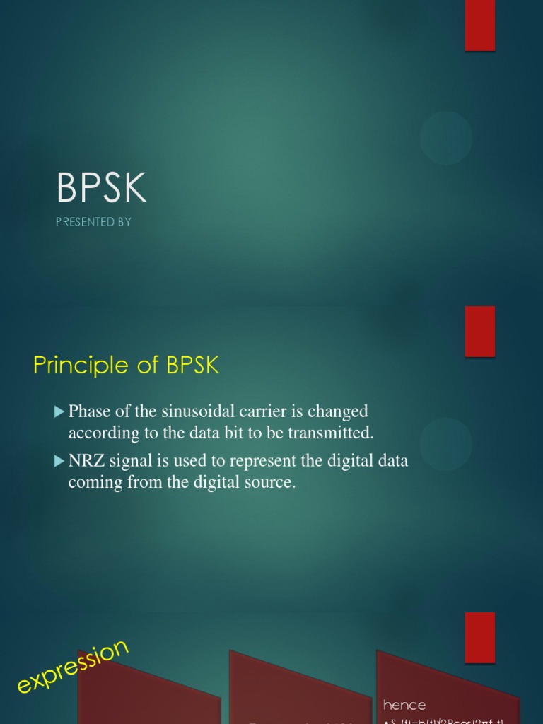BPSK | PDF | Physical Layer Protocols | Computer Data