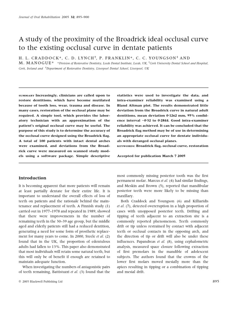 Broadricks Flag Tech. Imp | PDF | Anatomical Terms Of Location | Tooth