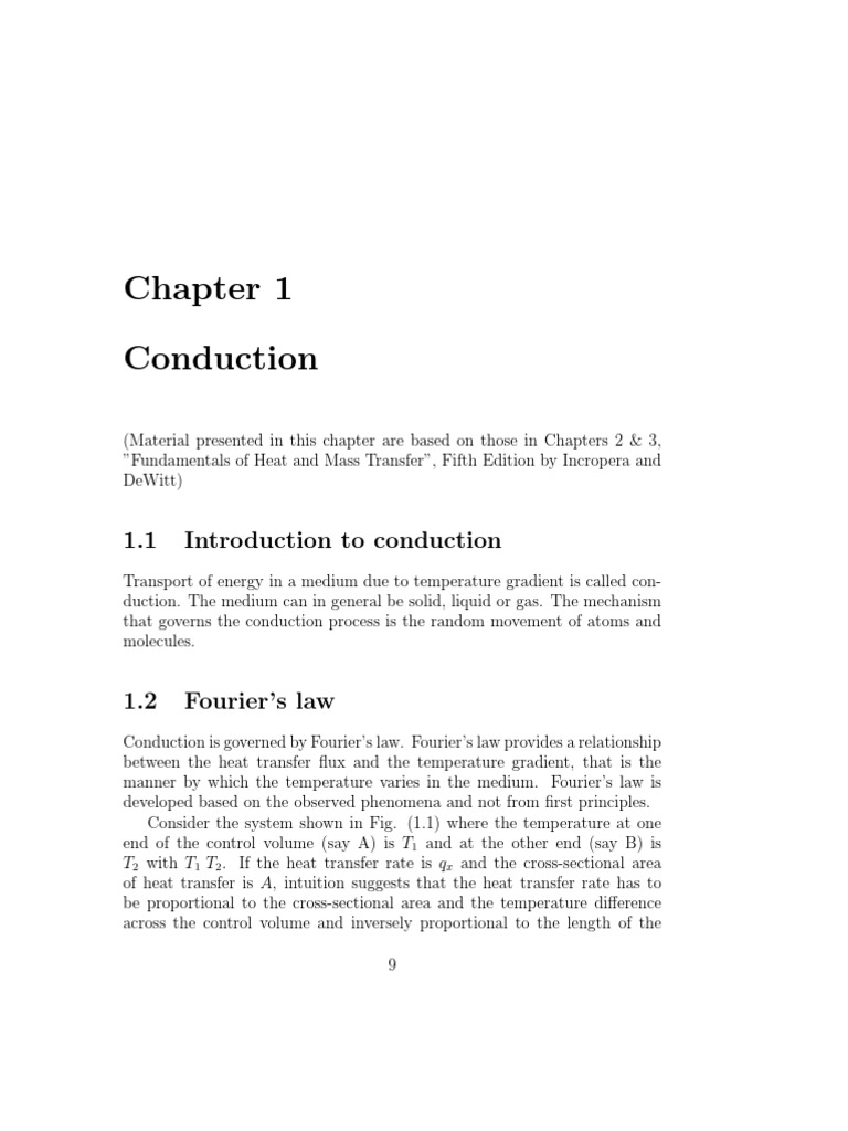 1.1 Introduction To Conduction | PDF | Thermal Conduction | Thermal ...