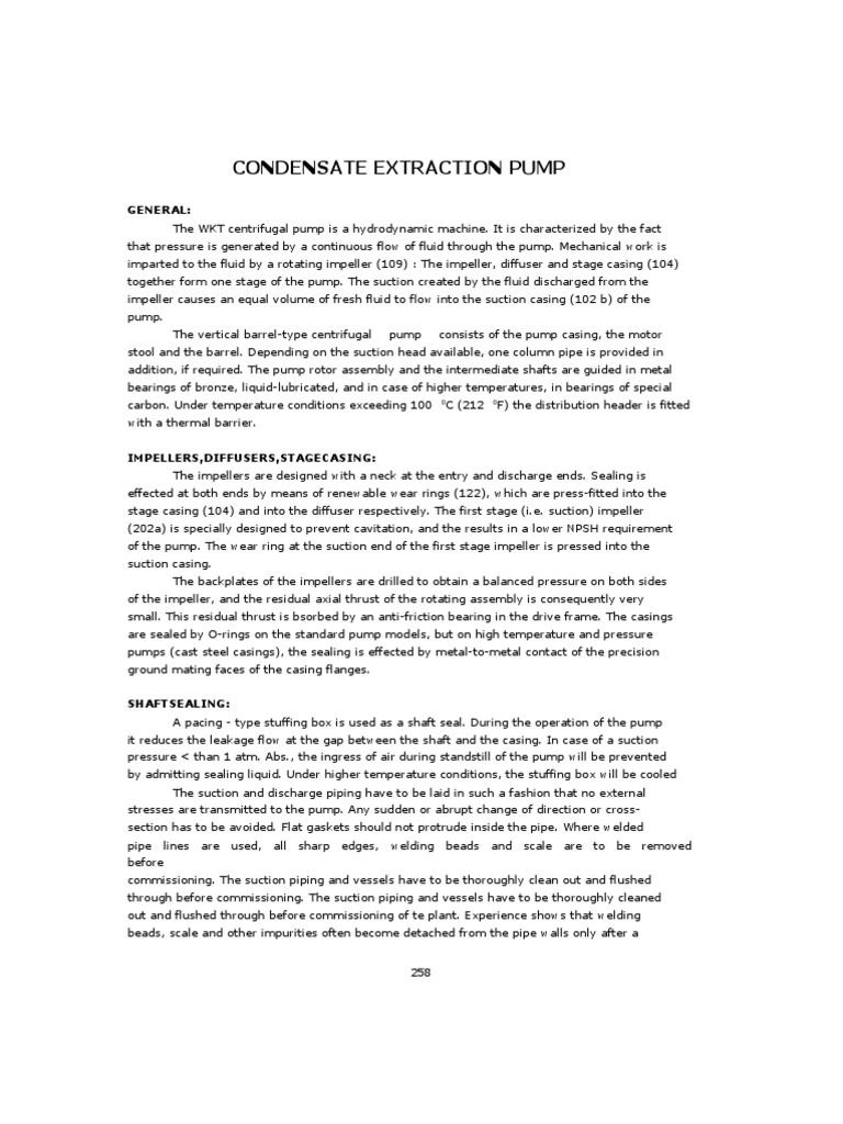 Condensate Extraction Pump: General | Download Free PDF | Pump ...