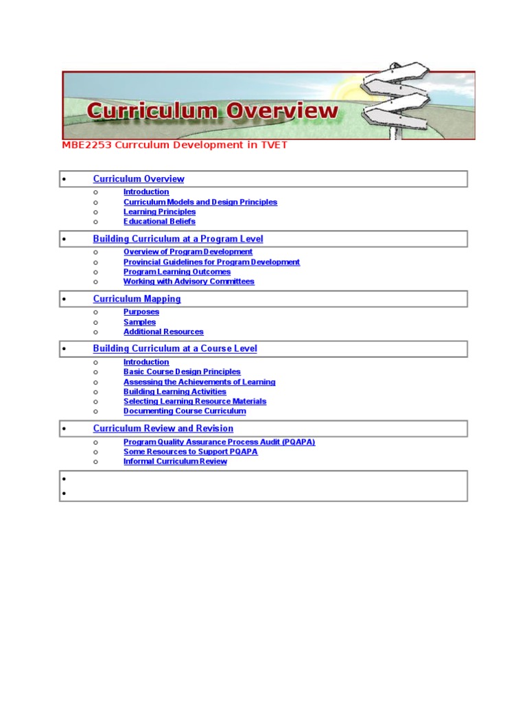 Currciulum Overview | PDF | Constructivism (Philosophy Of Education ...