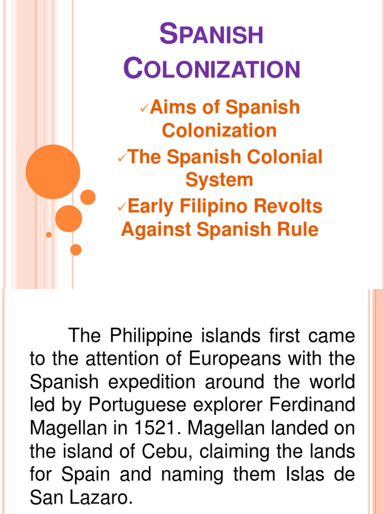 Spanish Colonization - FINAL | PDF | Philippines | Armed Conflict