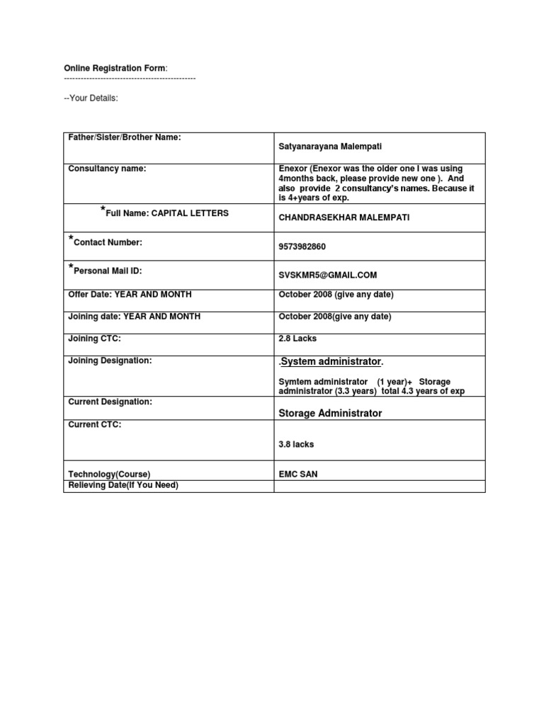 Online Registration Form1 | PDF | Computers
