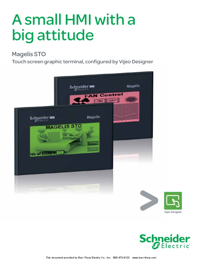 (Schneider) HMI Magelis STO Brochure | PDF | Usb | Usb Flash Drive