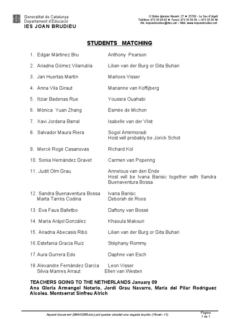 Students Matching | PDF