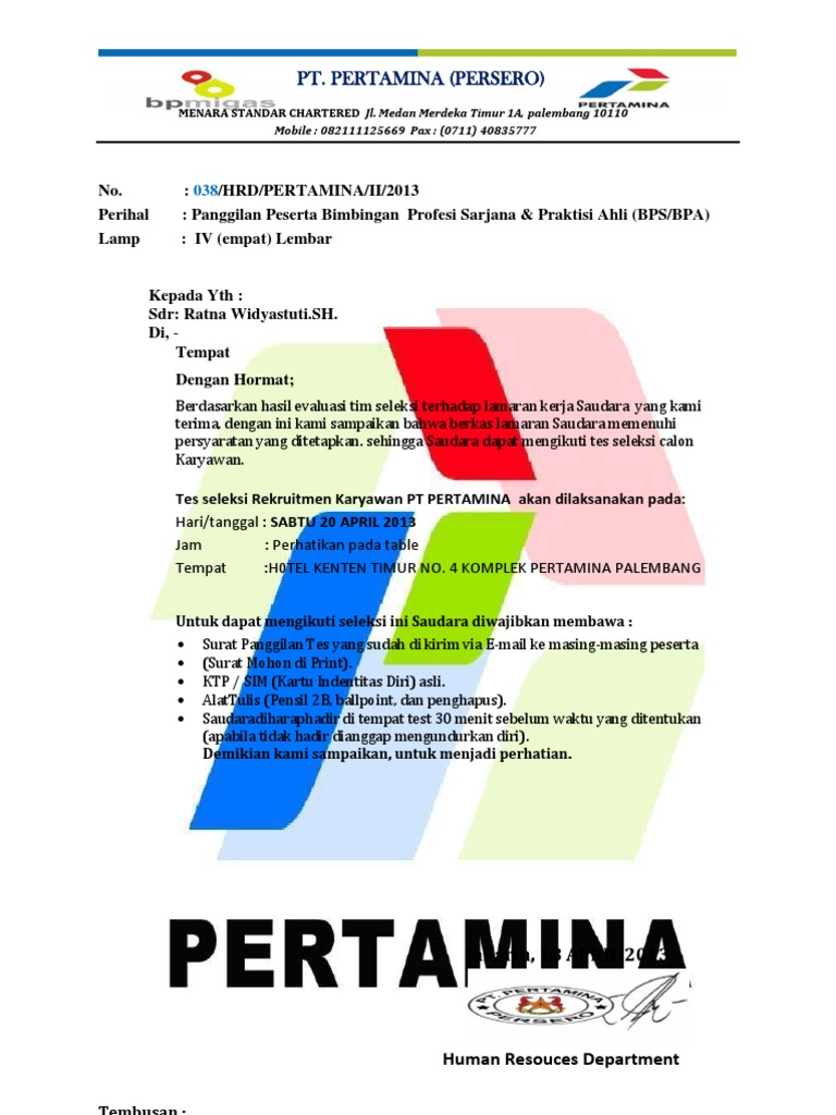 PT - Pertamina (Persero) | PDF