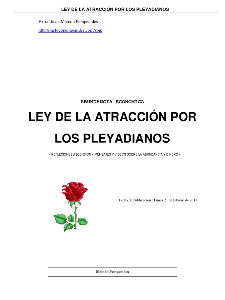 Ley de Atract de Lo Pleyanos | PDF | Universo | Razón