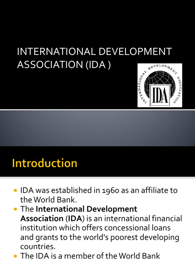 Ida | PDF | International Development Association | International Bank ...
