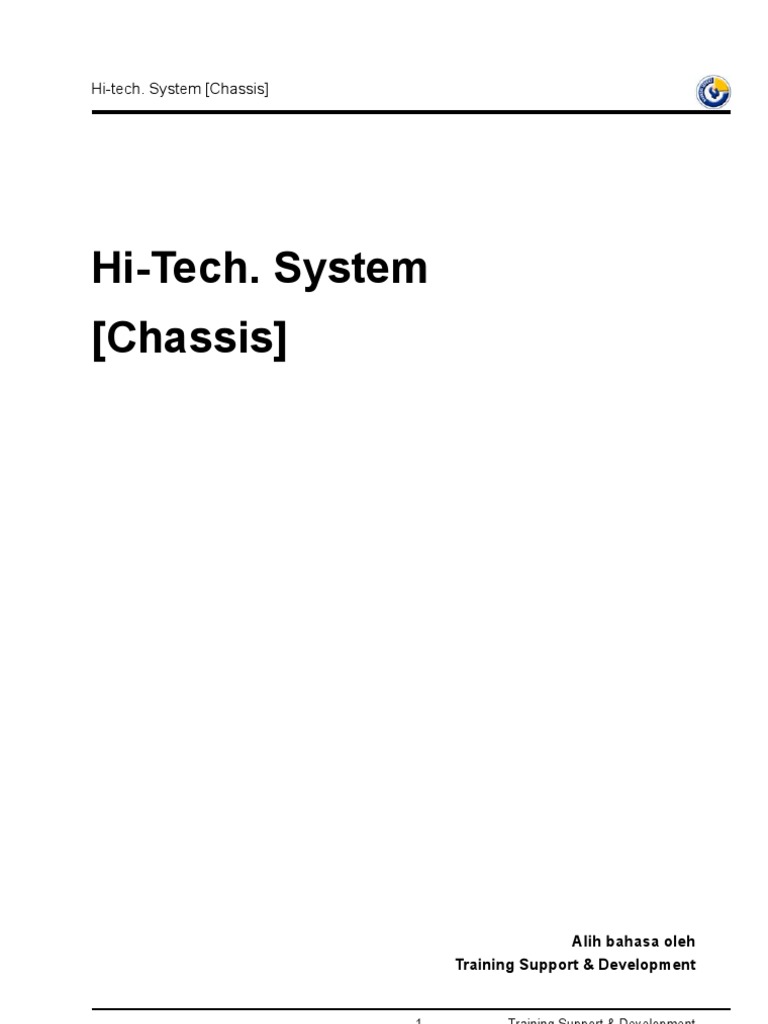 Step 3 CHASSIS Hi-Tech System (Bhs Indo) | PDF | Teknologi & Rekayasa