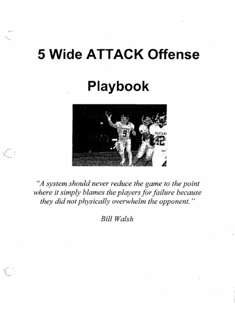 5 Wide ATTACK Offense Playbook | PDF | American Football | Sports