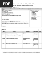 Spanish 3 Lesson Plan | PDF | Language Education | Differentiated ...