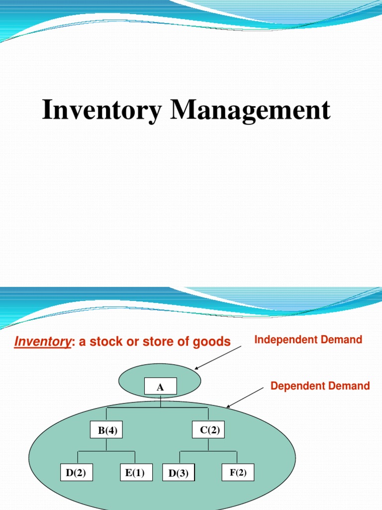 Introduction To Inventory Management | PDF | Inventory | Demand